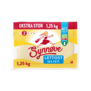 Yellow Cheese Light 16% Approx. 1.25kg - Gulost Lett 16% Ca1,25kg Synn