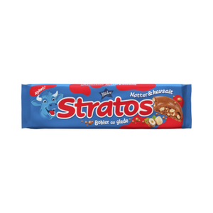 Stratos Chocolate Bar with Nuts & Sea Salt 155g – Nøtter & Havsalt