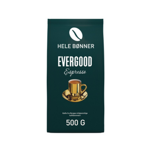 Espresso Whole Coffee Beans - Evergood Espresso Hele Bønner 500g
