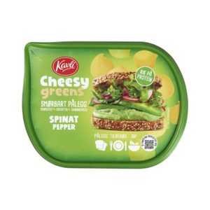 Kavli Cheesy Greens Spread with Spinach & Pepper 165g – Grønn Ost med